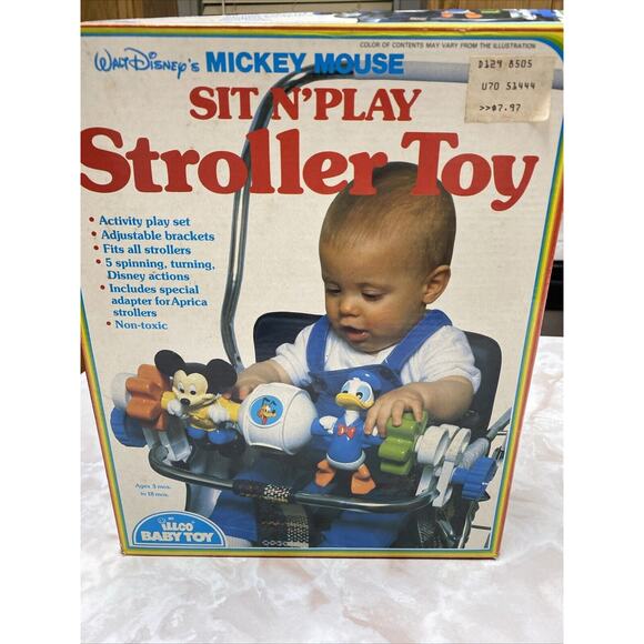 Illco | Other | Walt Disney Mickey Mouse Sit And Play Stroller Toy Play ...